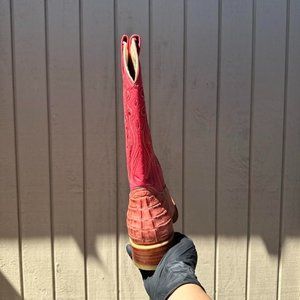 Carreta | Shoes | 29 Pink Crocodile Tail Design Western Boot Model 324 ...